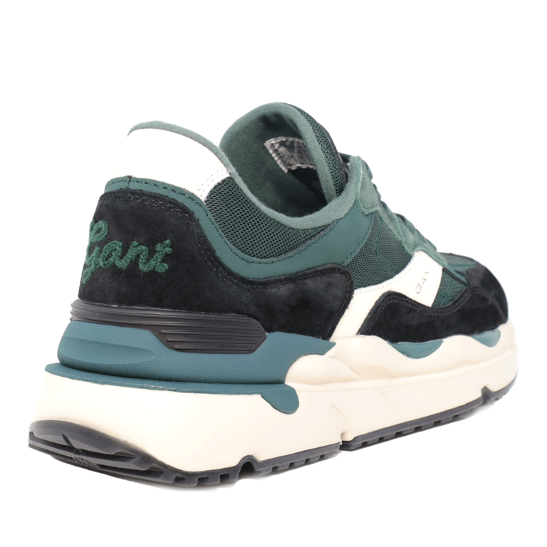 Gant Sneakers bărbați Gant Zupimo verzi din piele și textil ...