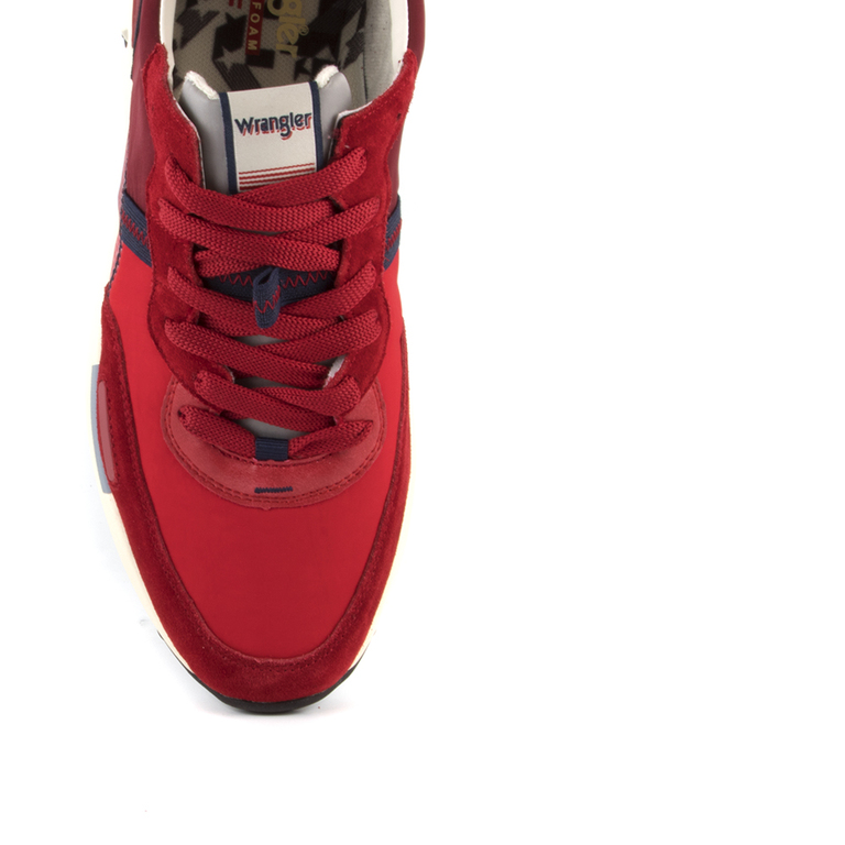 Wrangler Sneakers barbati Wrangler rosii 2299bps1121vr, Sneakers rosii barbati pantofi sport ...