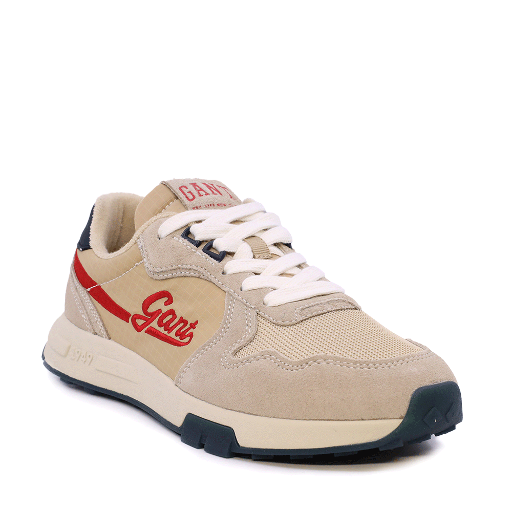 Gant Sneakers bărbați Gant Youtron bej din piele întoarsă și textil ...