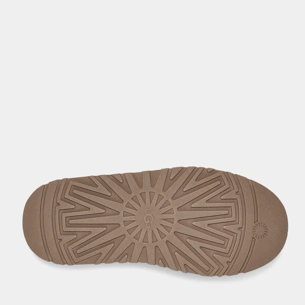 UGG Saboți îmblăniți femei UGG Tazz Chestnut din piele întoarsă ...